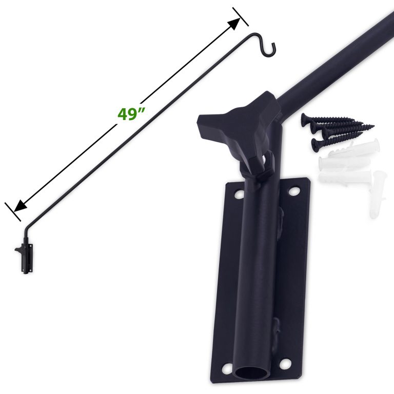 Heavy Duty Extended Reach Wall Mounted Deck Hook / Wall Pole - 1337nih