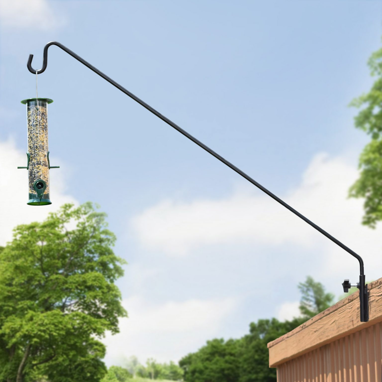 Heavy Duty Extended Reach Wall Mounted Deck Hook / Wall Pole - 1337nih