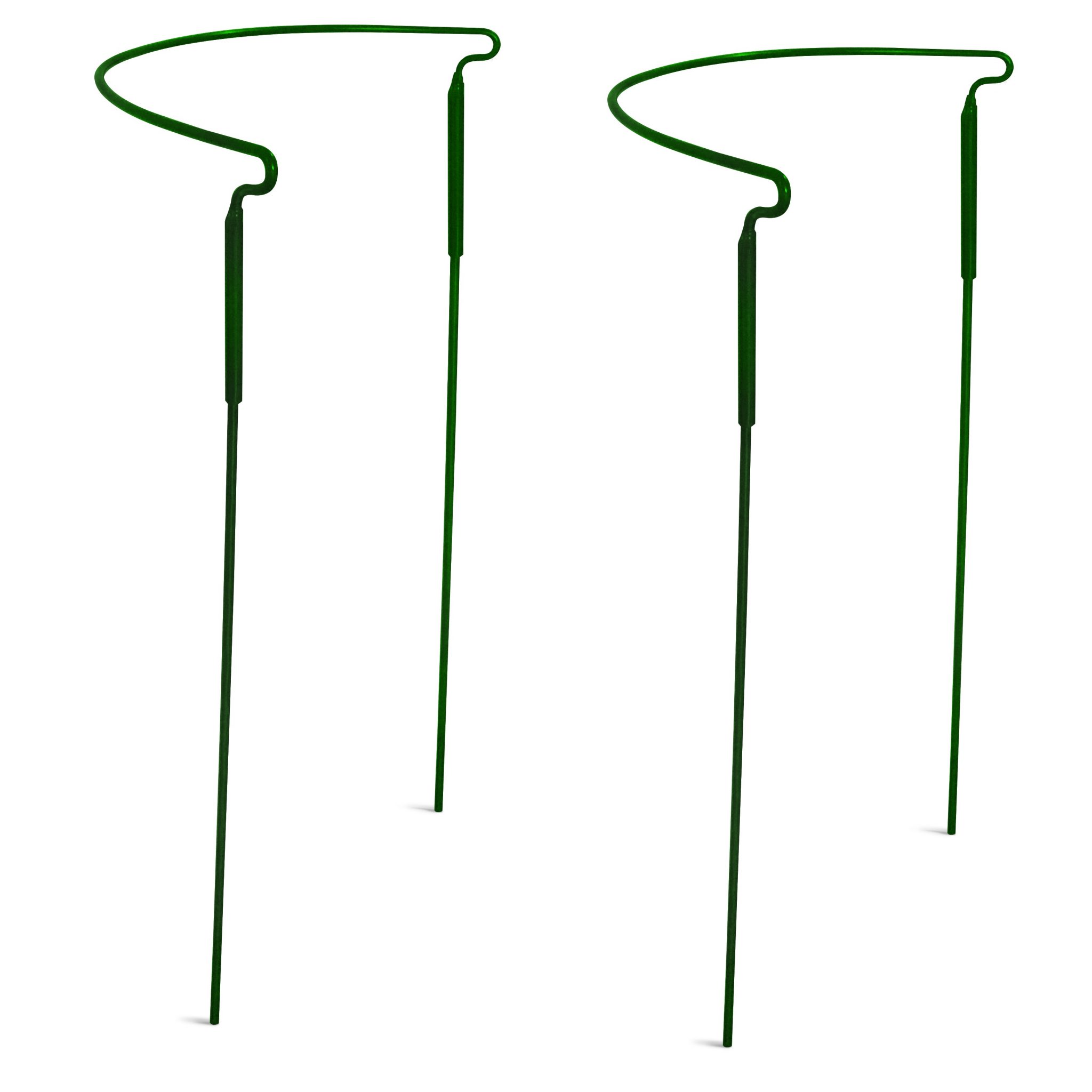 Half Round Plant Support Ring / Cage, Solid Steel Rust & UV Resistant ...